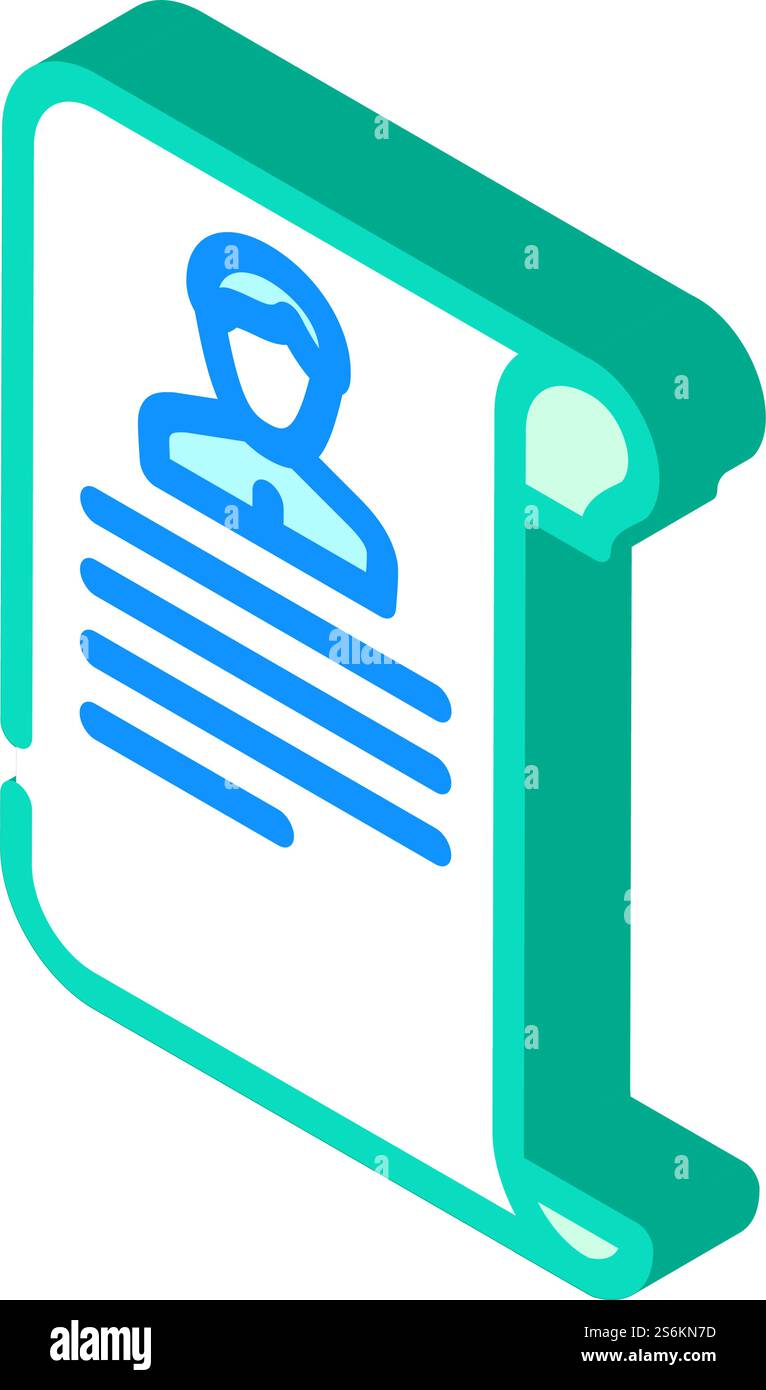 death certificate isometric icon vector. death certificate sign ...