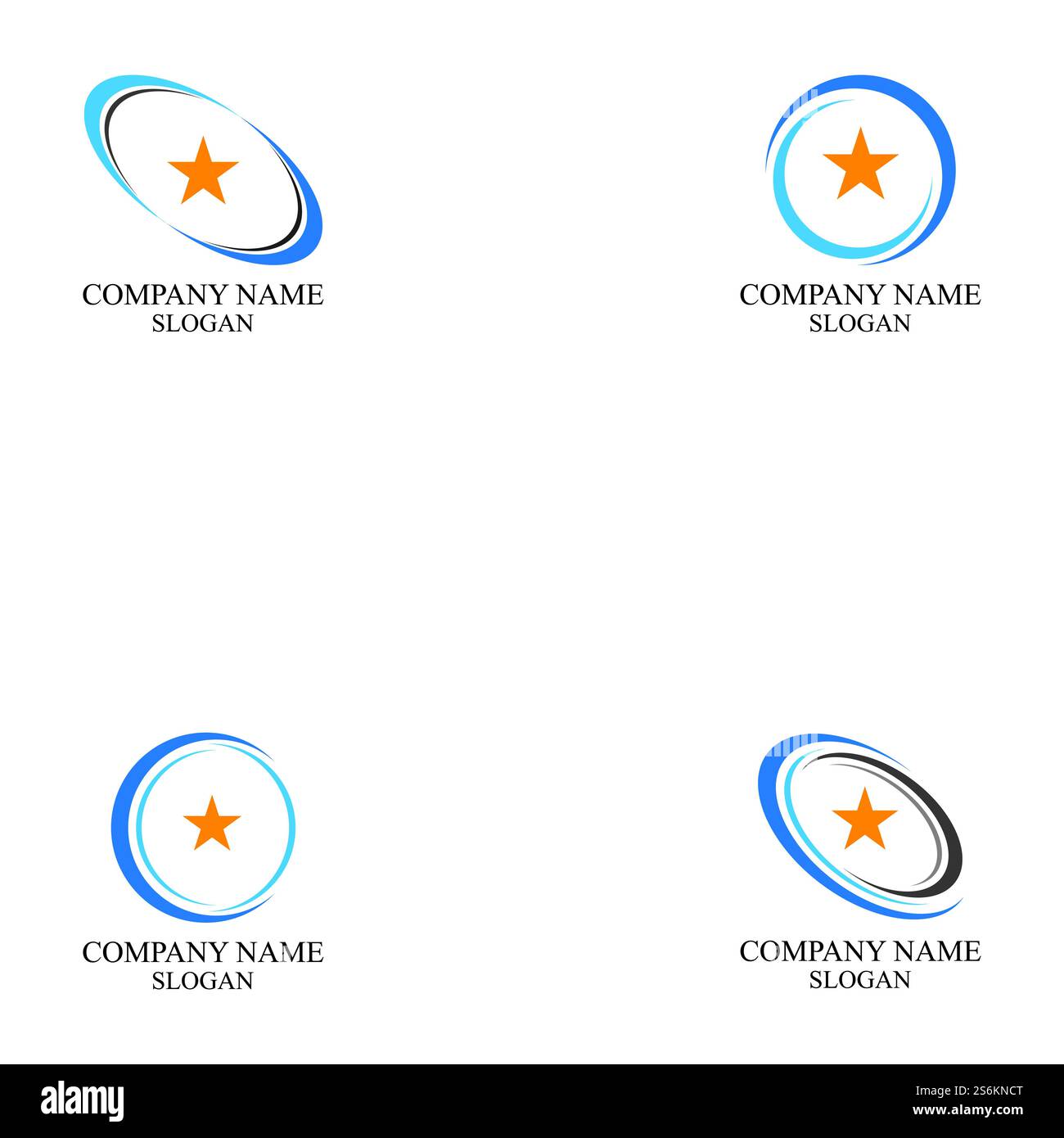 Star Of circle and star logo vector illustration template design Stock ...