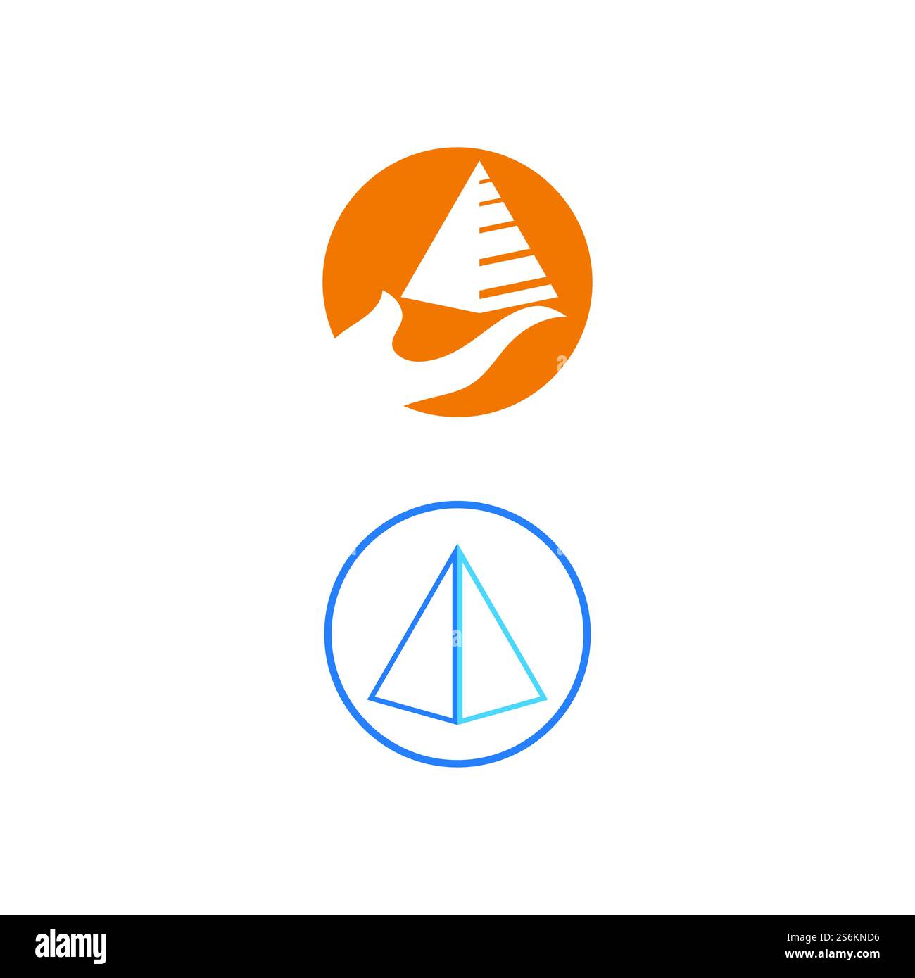 Futuristic Triangle Chain logo design inspiration Stock Vector Image ...