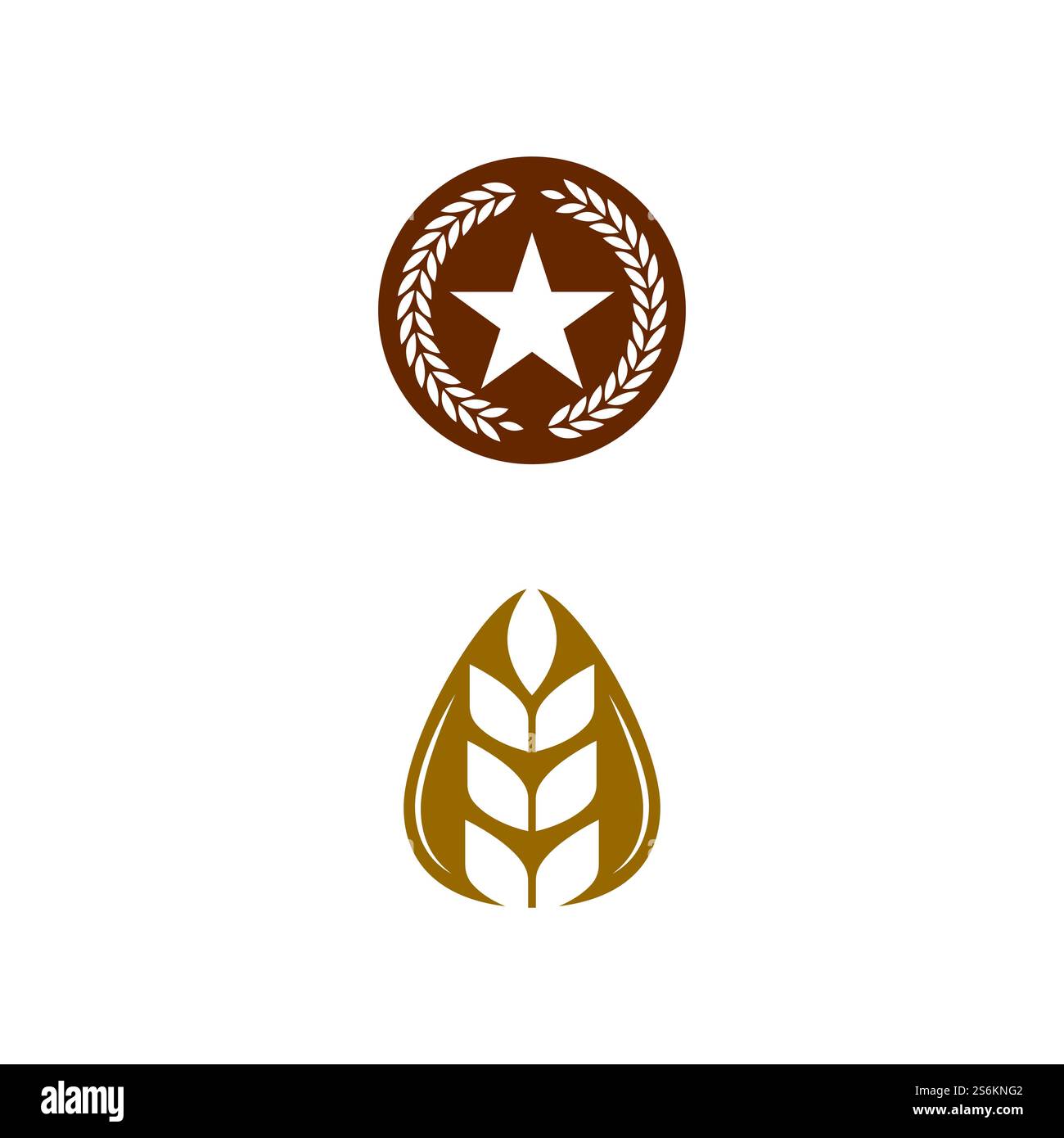 Luxury Golden Grain Weath / Rice Logo Design Vector Stock Vector Image ...