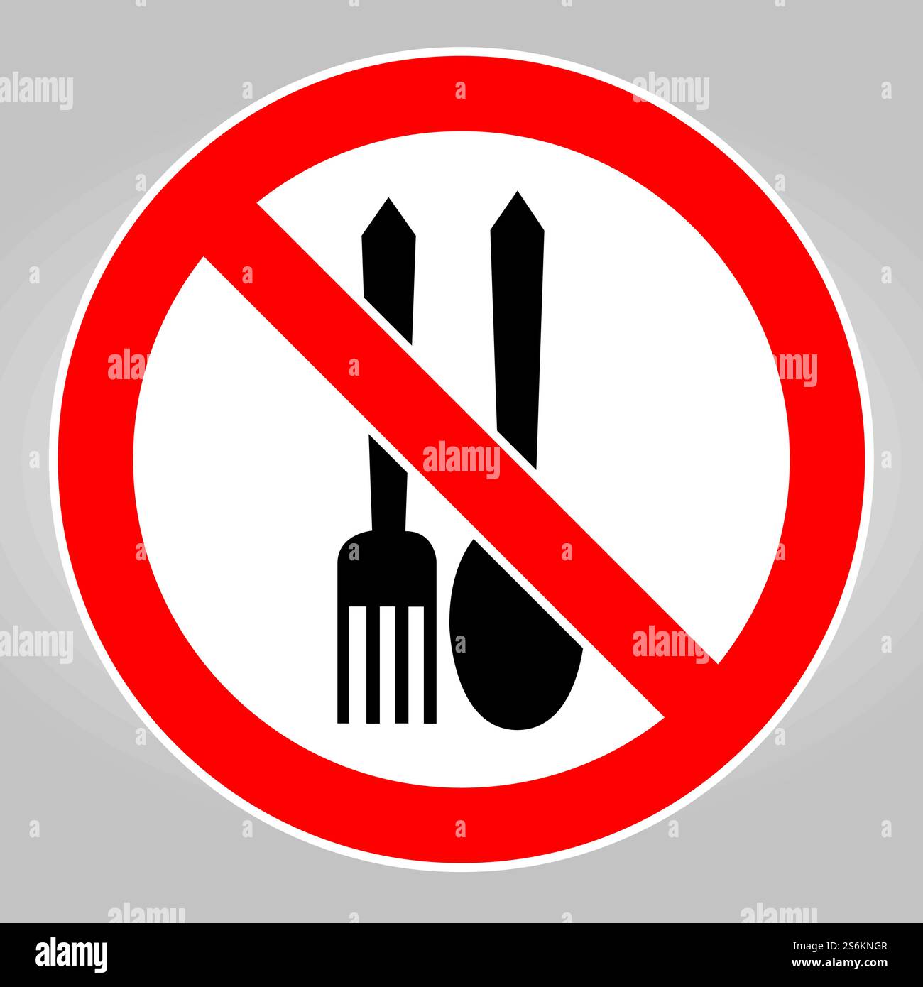 No Food Allowed Symbol On White Background Stock Vector Image & Art - Alamy