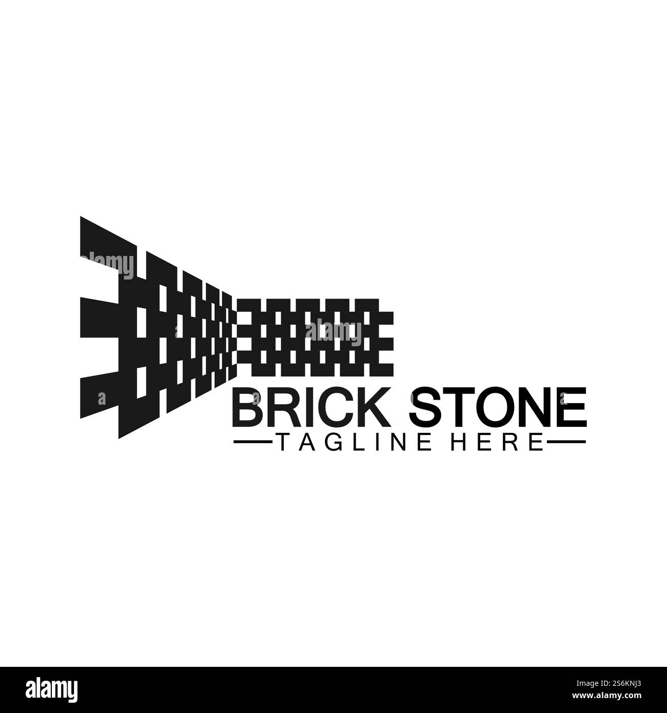 Brick stone logo vector icon illustration design template Stock Vector ...