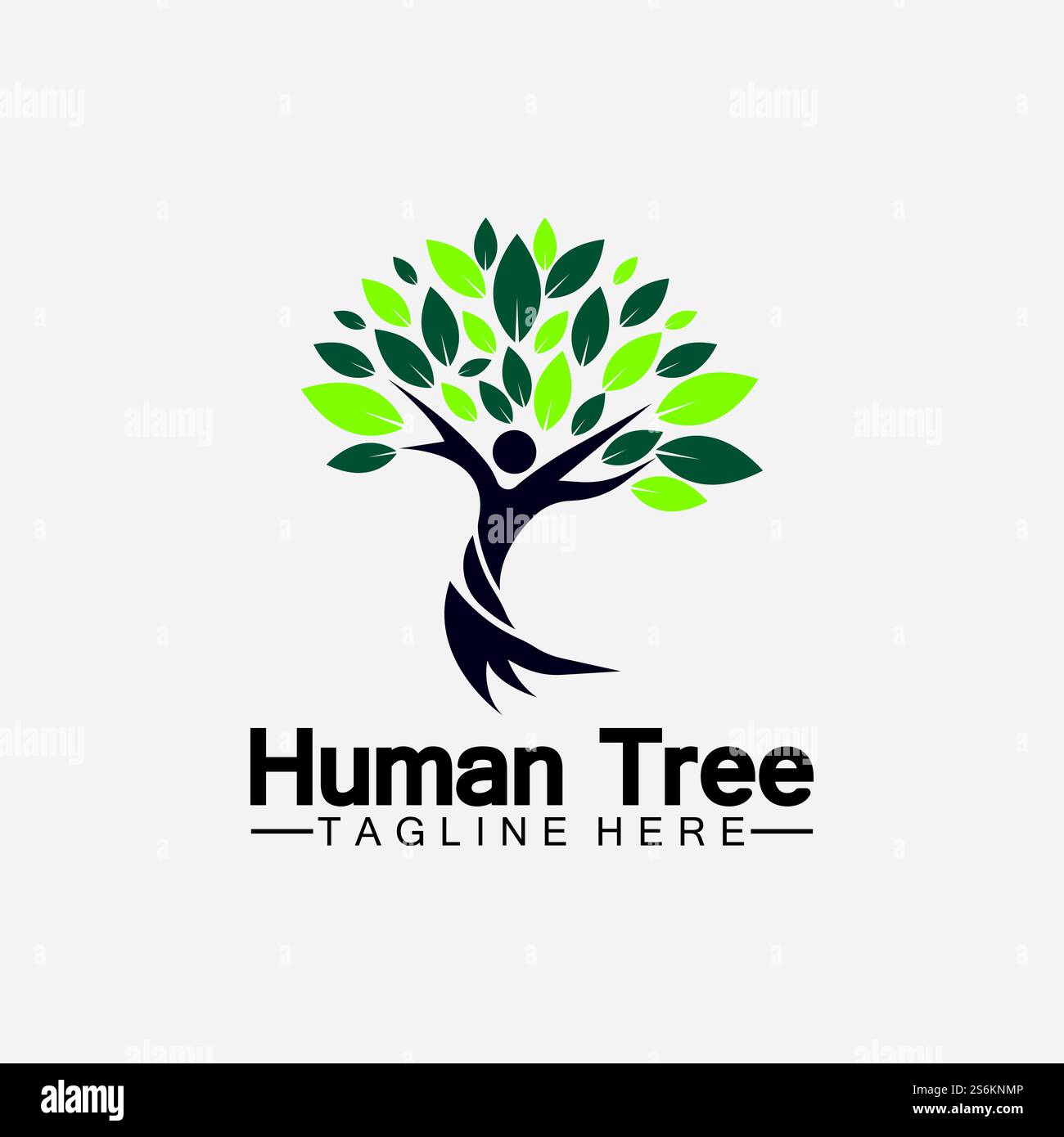 People Tree Vector Logo Template illustration design Stock Vector Image ...