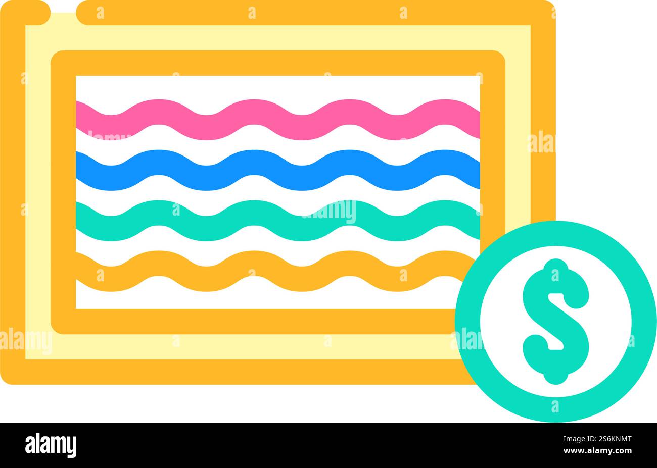 rainbow gif from nyan cat color icon vector. rainbow gif from nyan cat ...