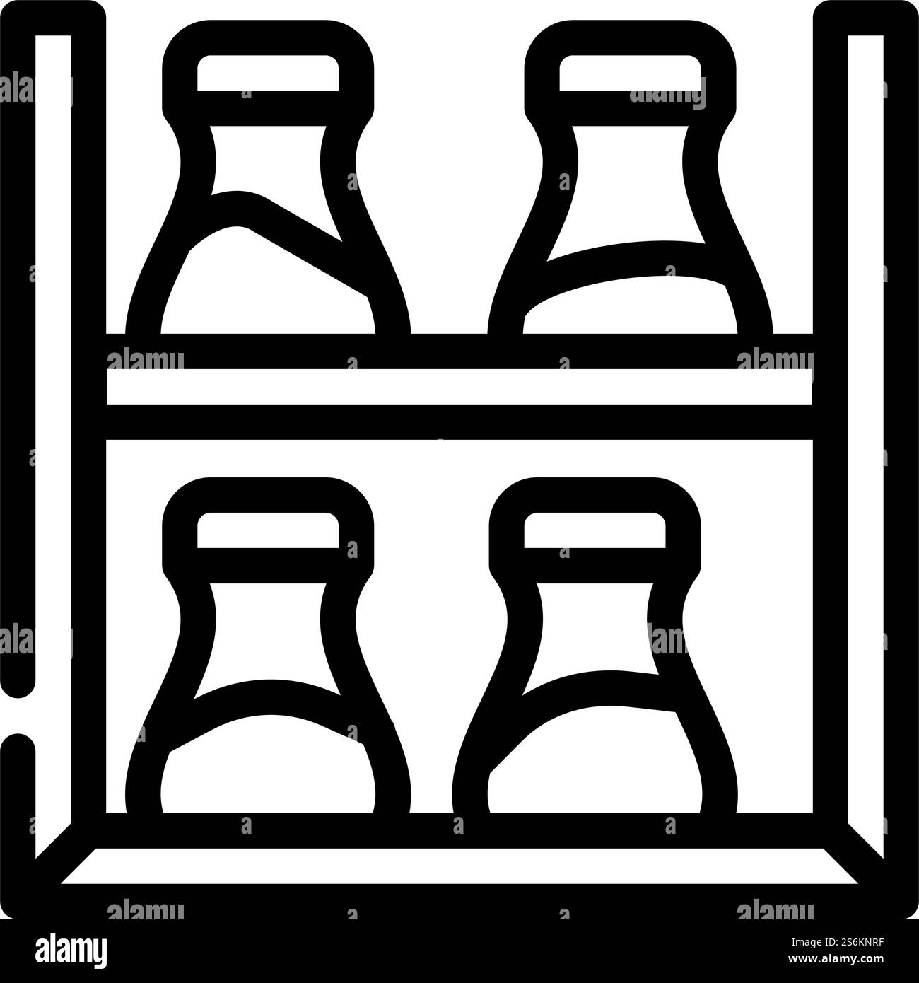 spice shelf line icon vector. spice shelf sign. isolated contour symbol ...