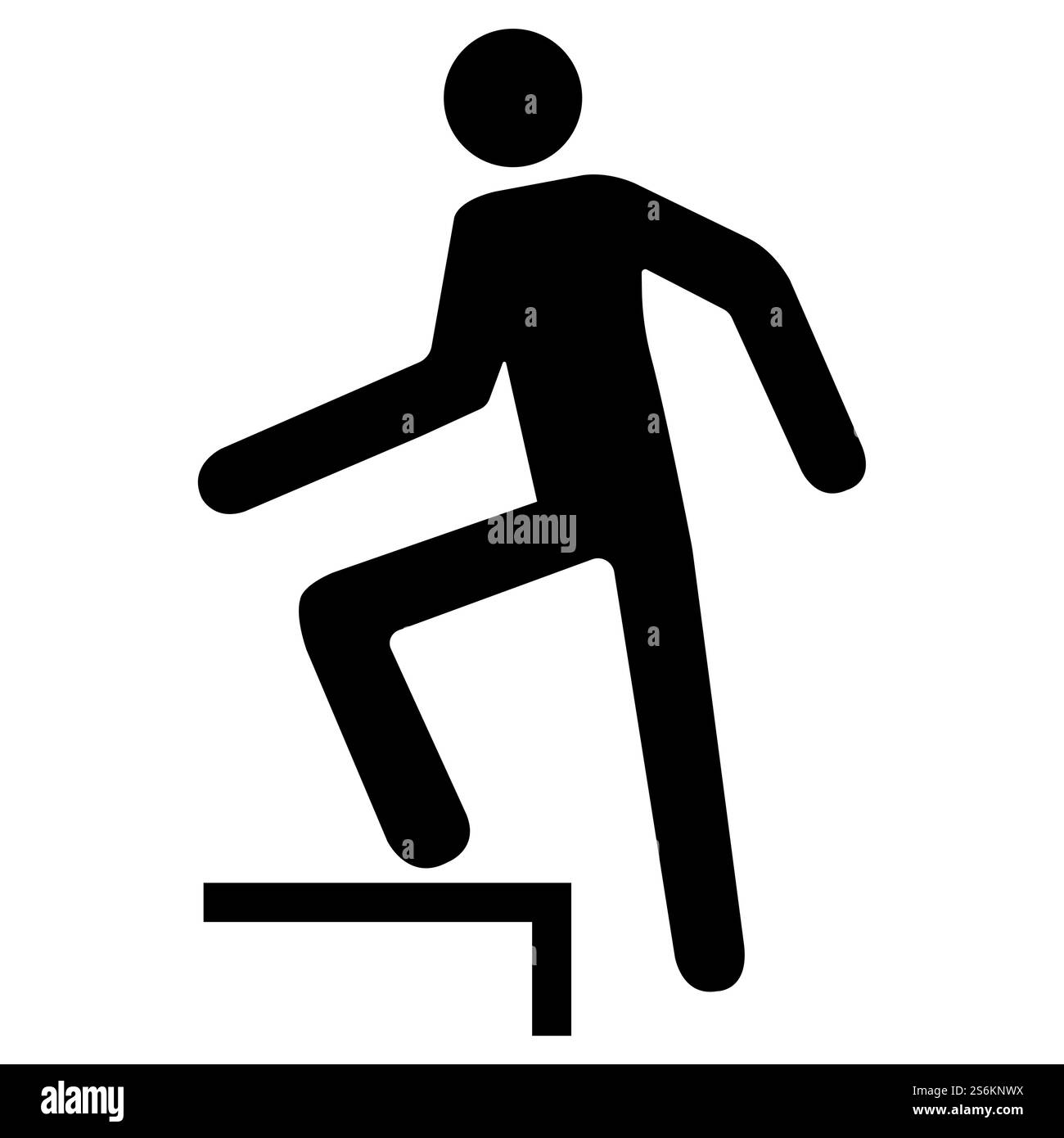 No Stepping Symbol On White Background Stock Vector Image & Art - Alamy