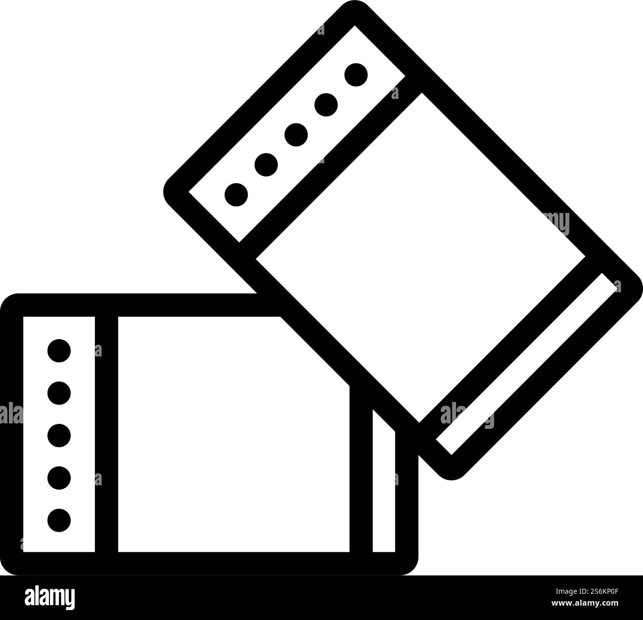 Business Cufflink Icon. Bold outline design with editable stroke width ...