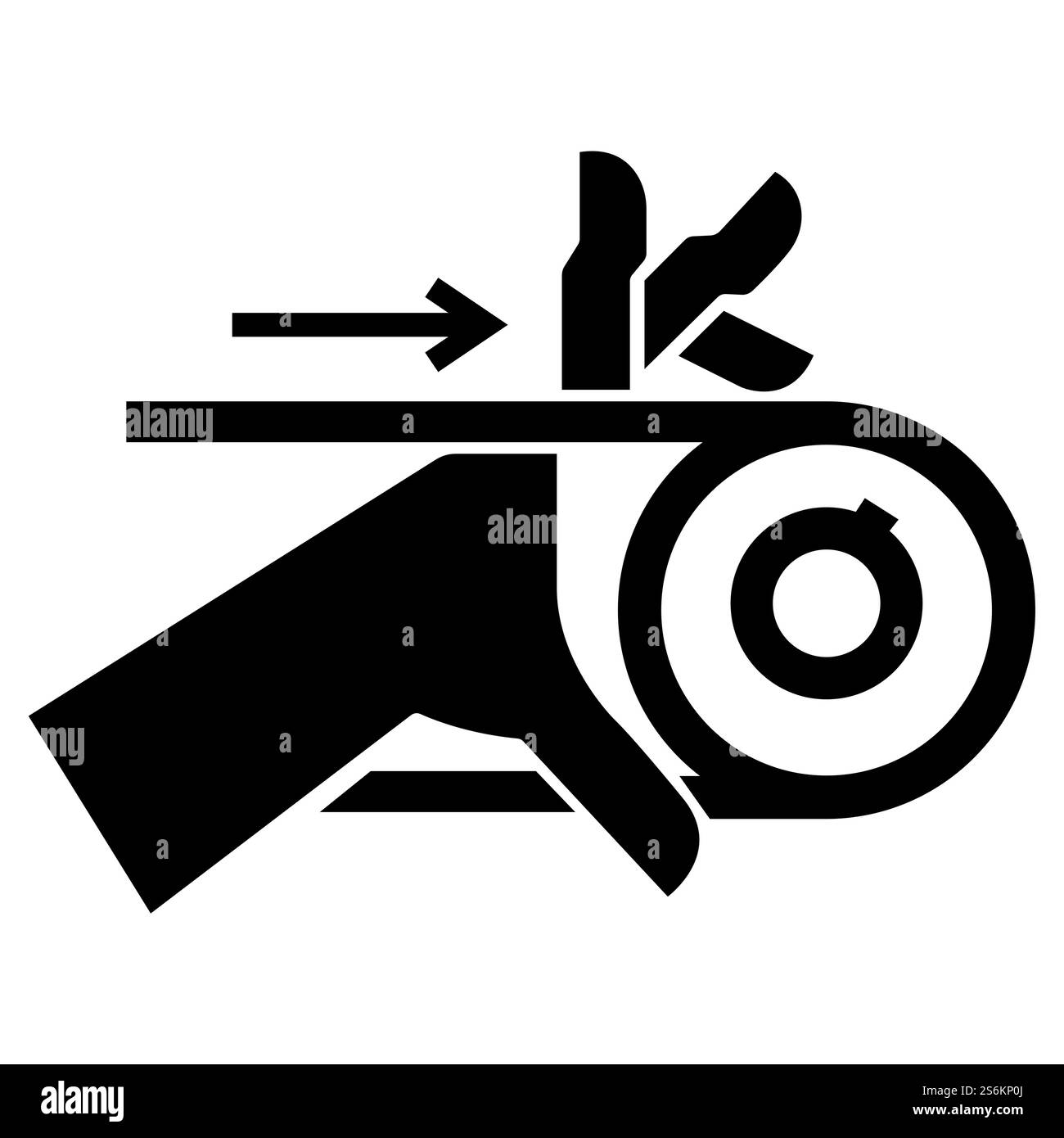 Hand Entanglement Belt Drive Symbol Sign Isolate On White Background ...