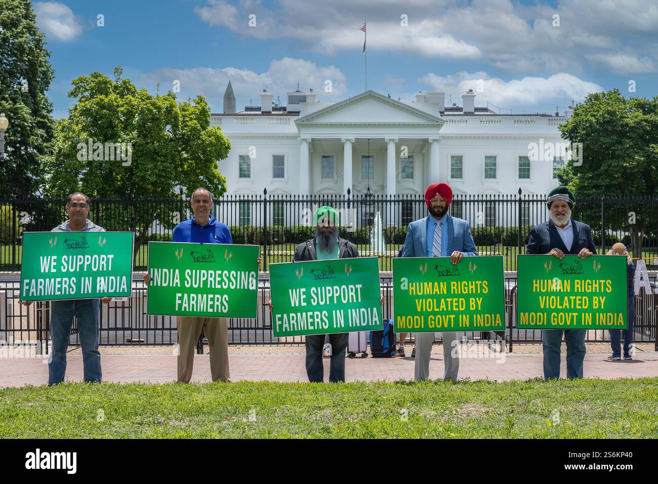 Support at the White House for the ongoing protests by farmers in India ...