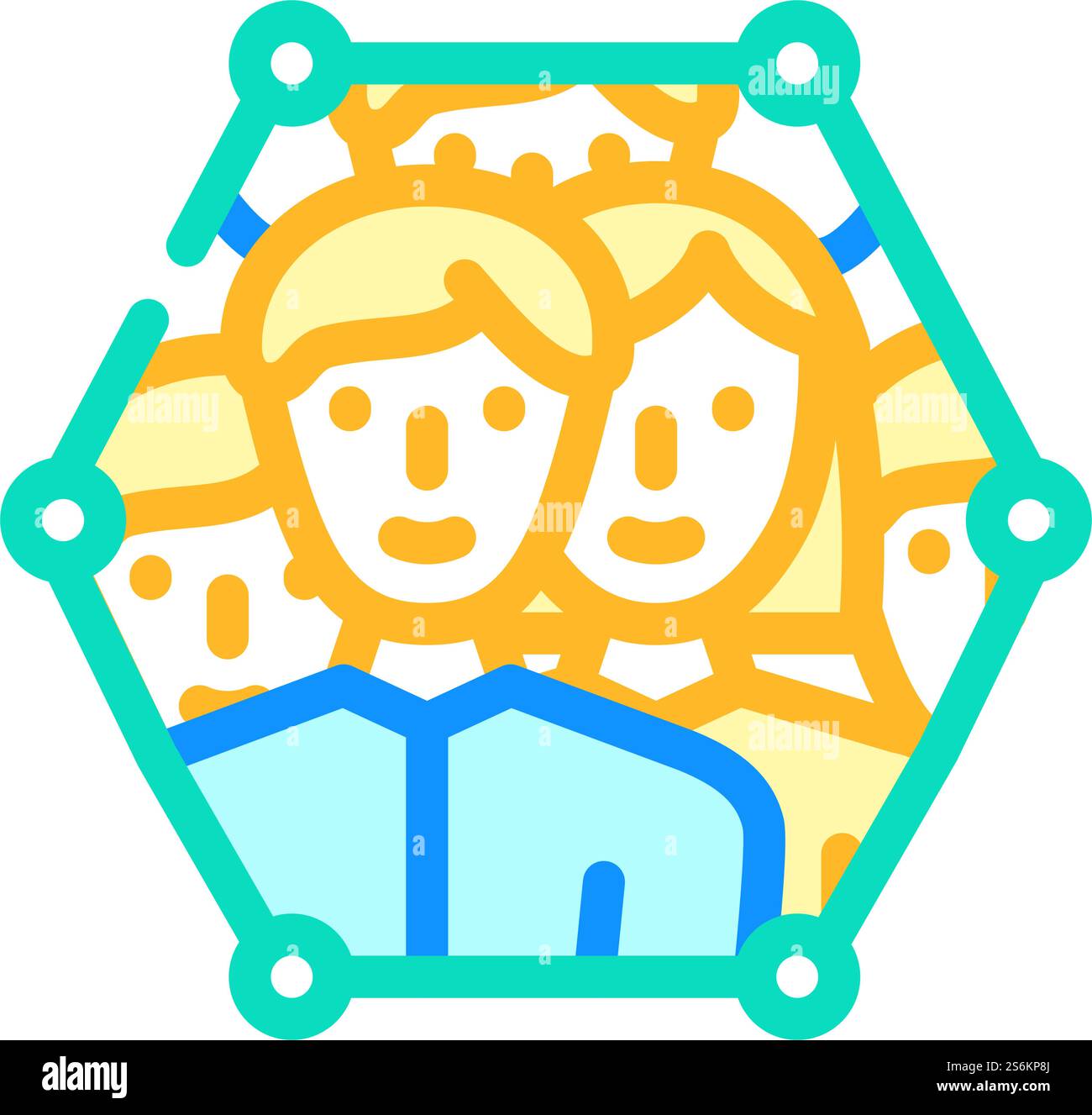 successful teamwork color icon vector. successful teamwork sign ...