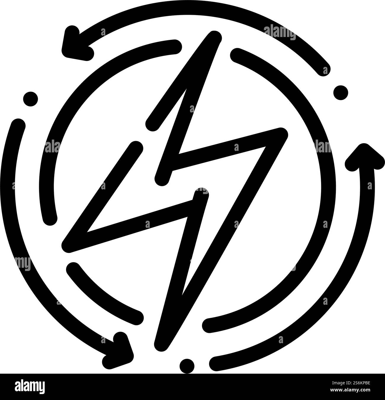 energy transfer sign line icon vector. energy transfer sign sign ...