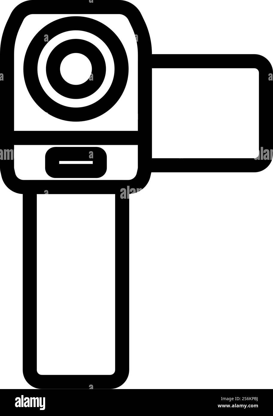 Video Camera Icon. Bold outline design with editable stroke width ...