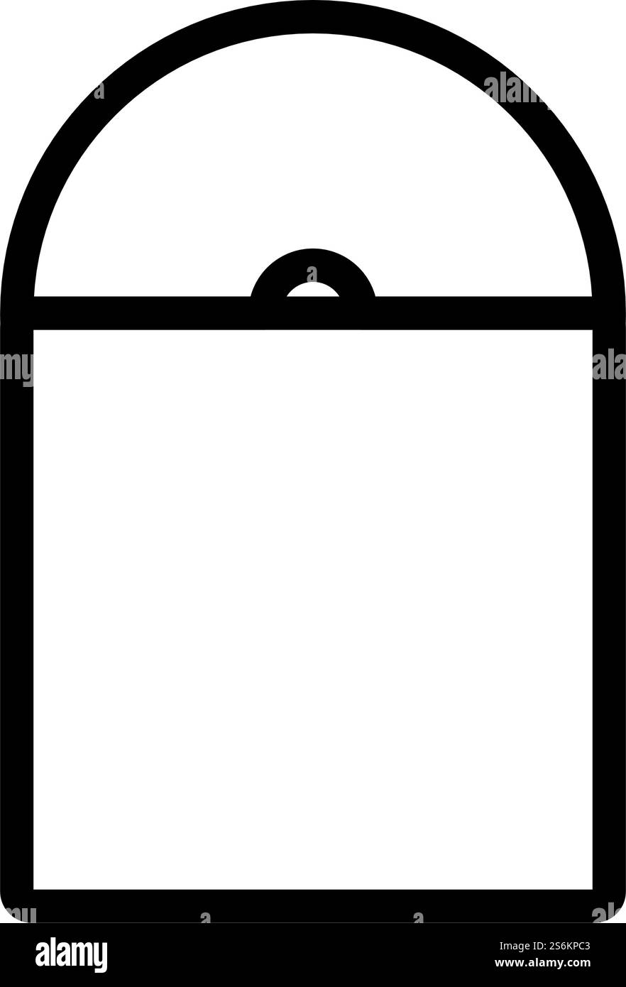 Vinyl Record In Envelope Icon. Bold outline design with editable stroke ...