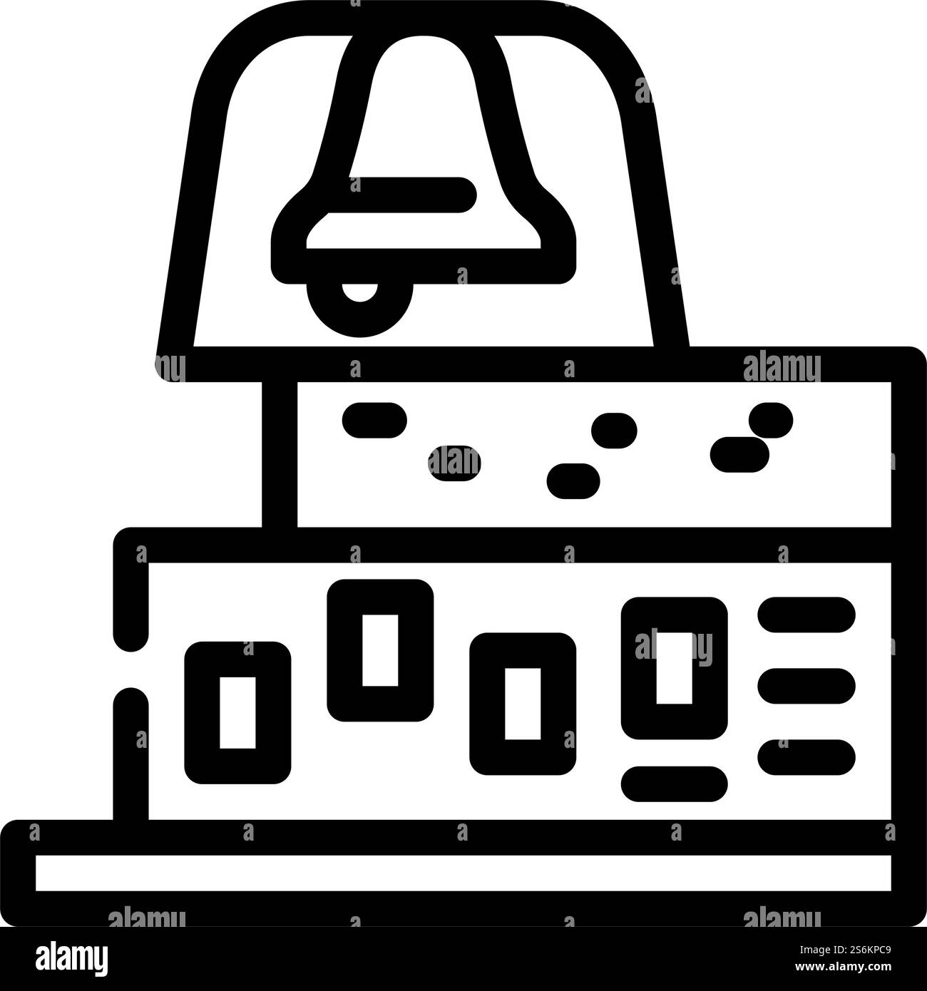 funeral ceremony line icon vector. funeral ceremony sign. isolated ...