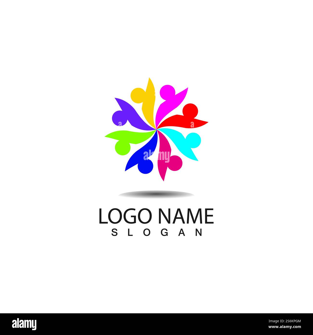 Adoption and community care Logo template vector icons Stock Vector ...