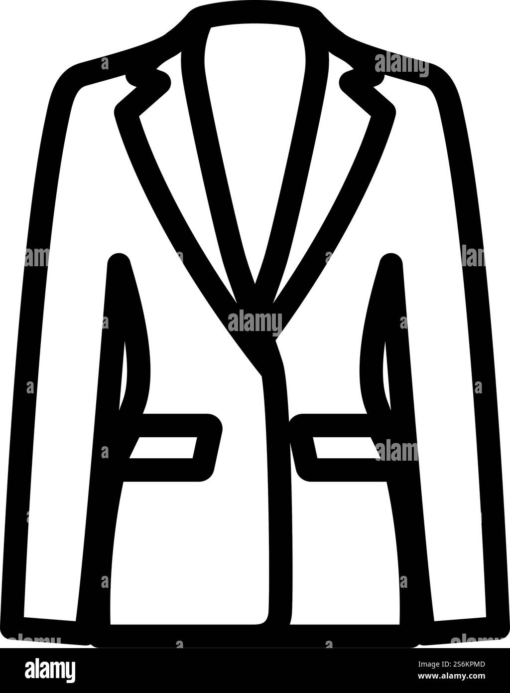 Business Woman Suit Icon. Bold outline design with editable stroke ...