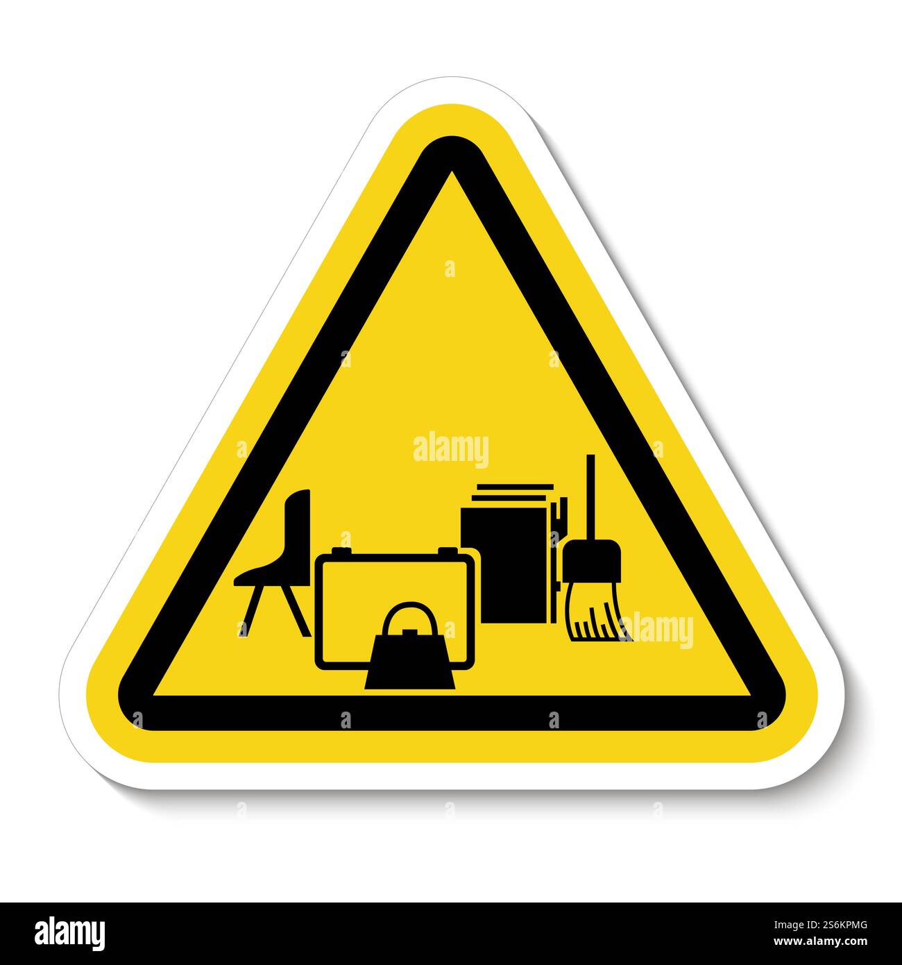 Keep Area Clear Symbol Sign On White Background Stock Vector Image ...