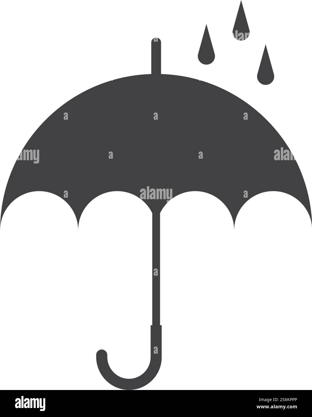 Umbrella illustration logo concept vector template Stock Vector Image ...