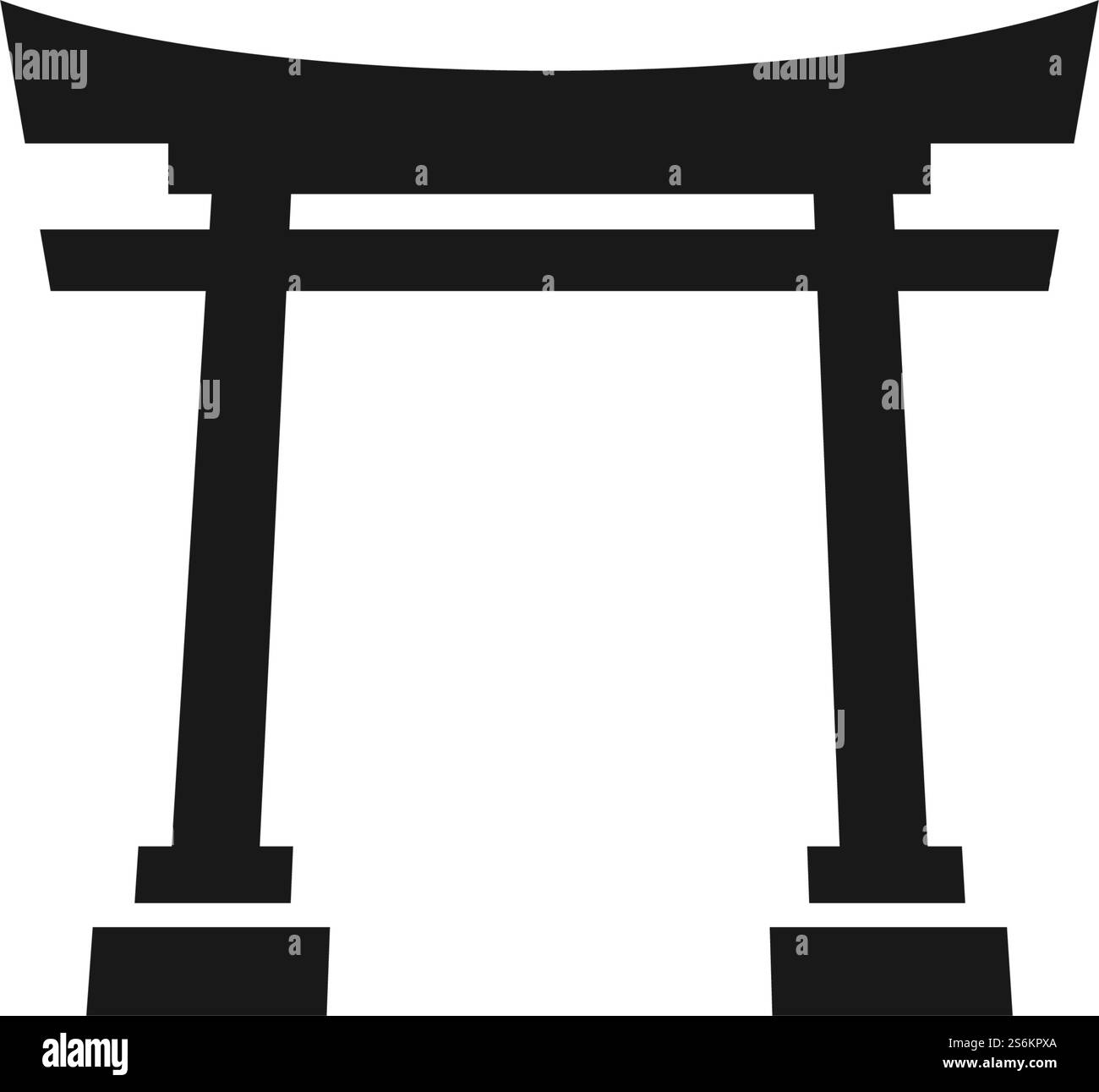Torii gate illustration logo vector design Stock Vector Image & Art - Alamy
