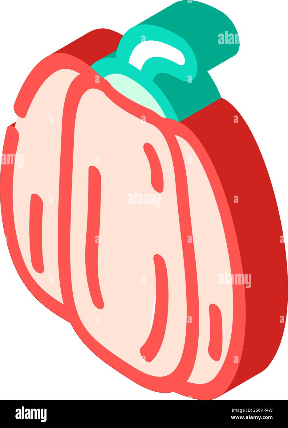 pepper paprika isometric icon vector. pepper paprika sign. isolated ...