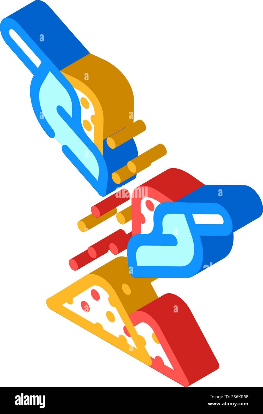 mixing spices isometric icon vector. mixing spices sign. isolated ...