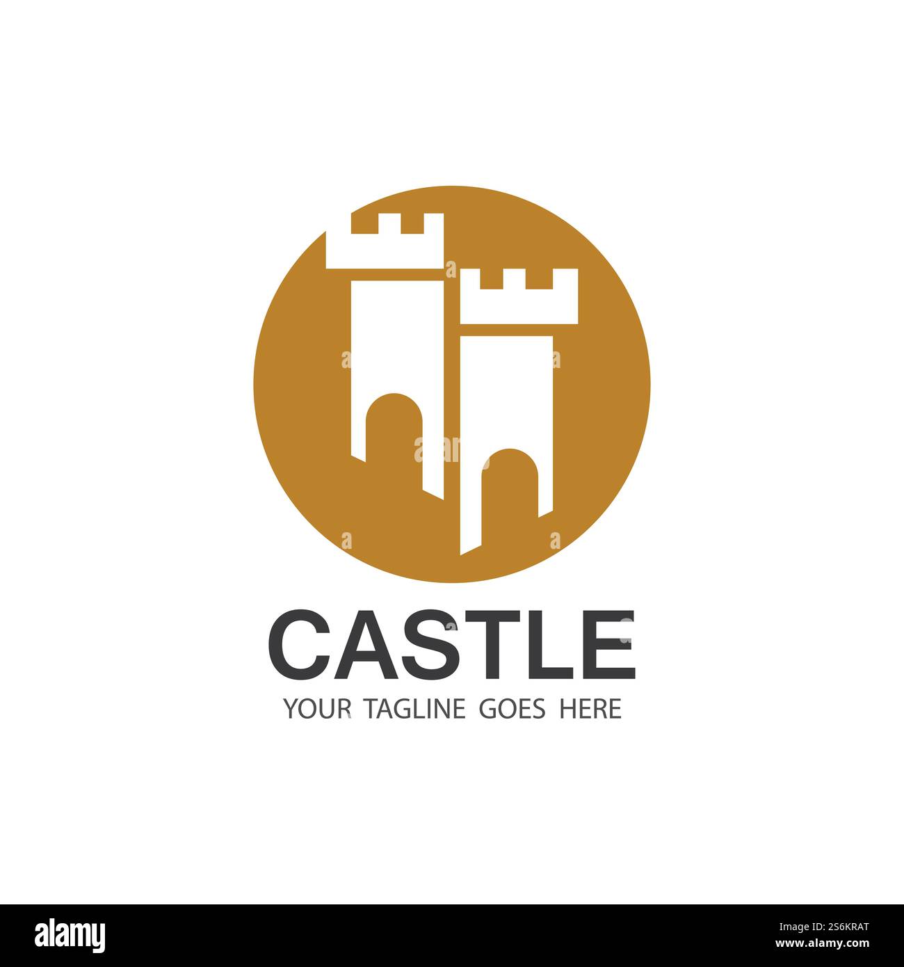 Castle Logo symbol vector illustration design template Stock Vector ...