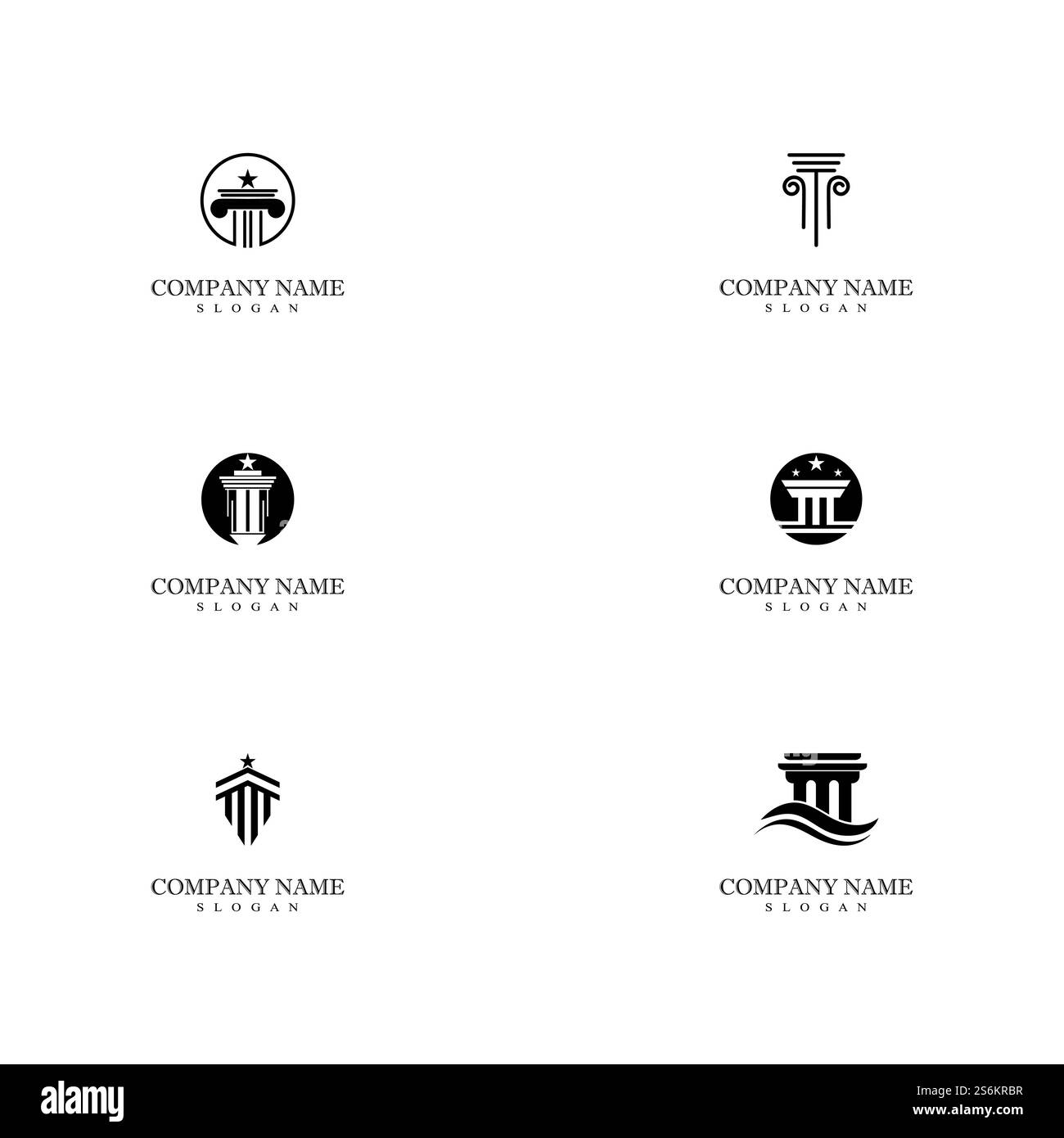 Ancient Pillar Columns Greek Rome Athens Historical Building logo ...