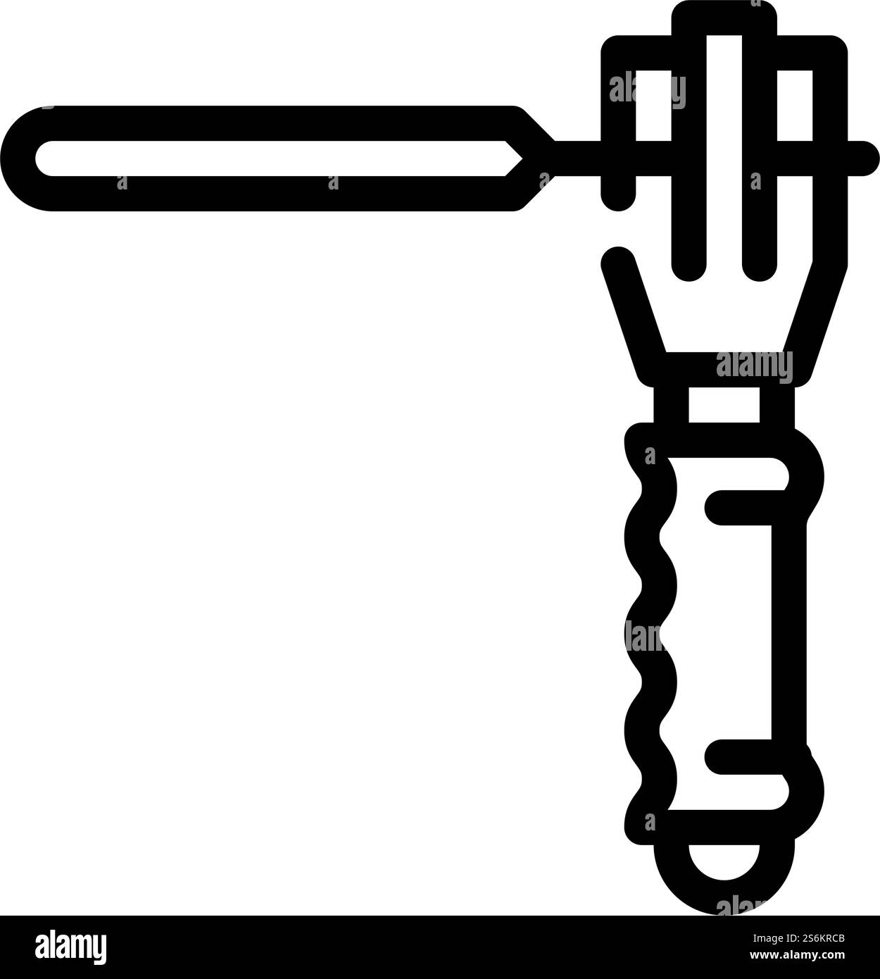 holder for electrodes line icon vector. holder for electrodes sign ...