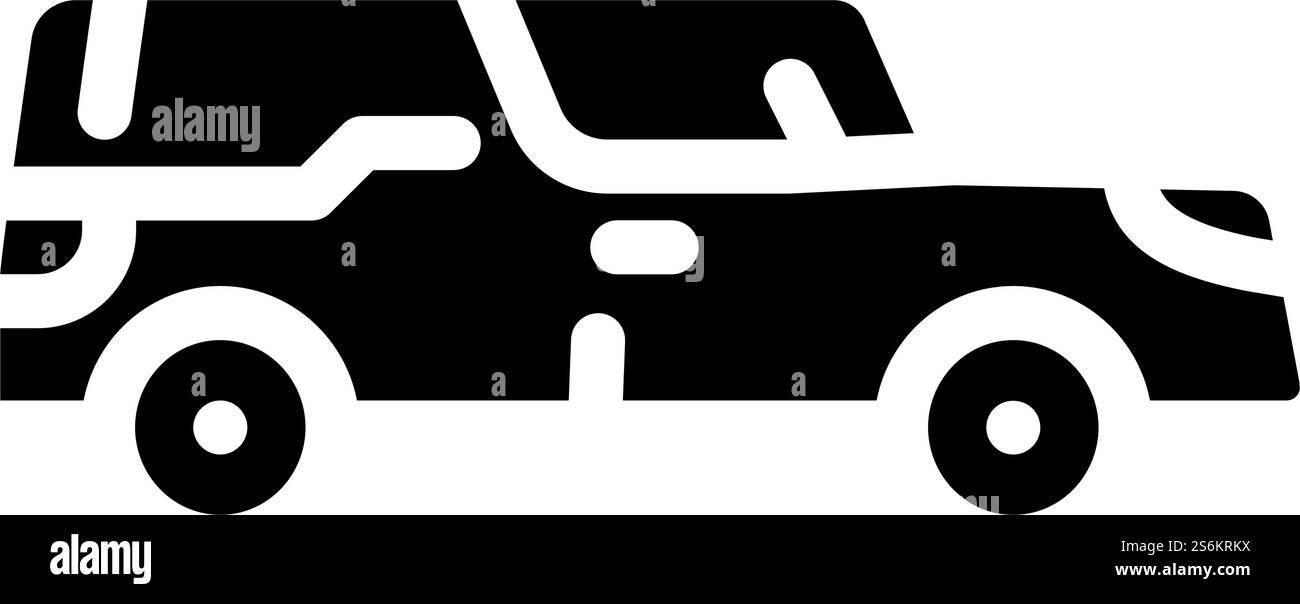 funeral hearse glyph icon vector. funeral hearse sign. isolated contour ...