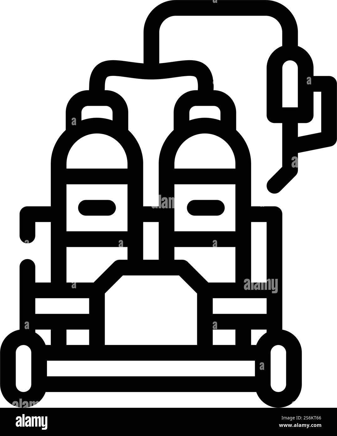 gas welding line icon vector. gas welding sign. isolated contour symbol ...