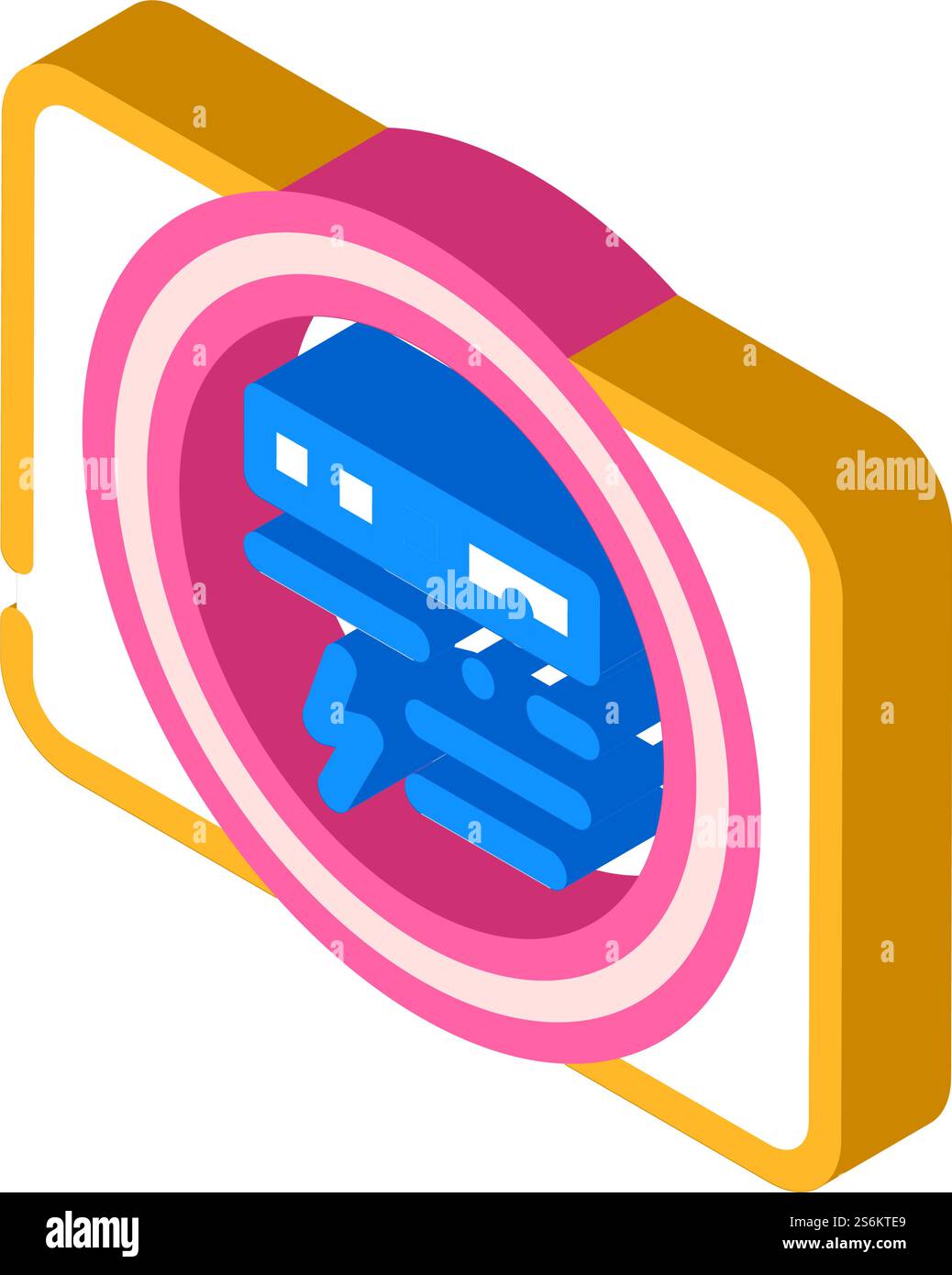 electric meter isometric icon vector. electric meter sign. isolated ...