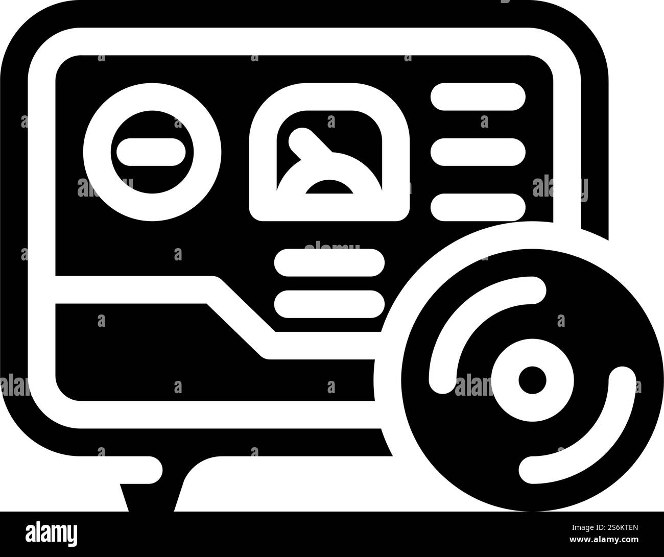 Gas meter fuel indicator glyph hi-res stock photography and images - Alamy