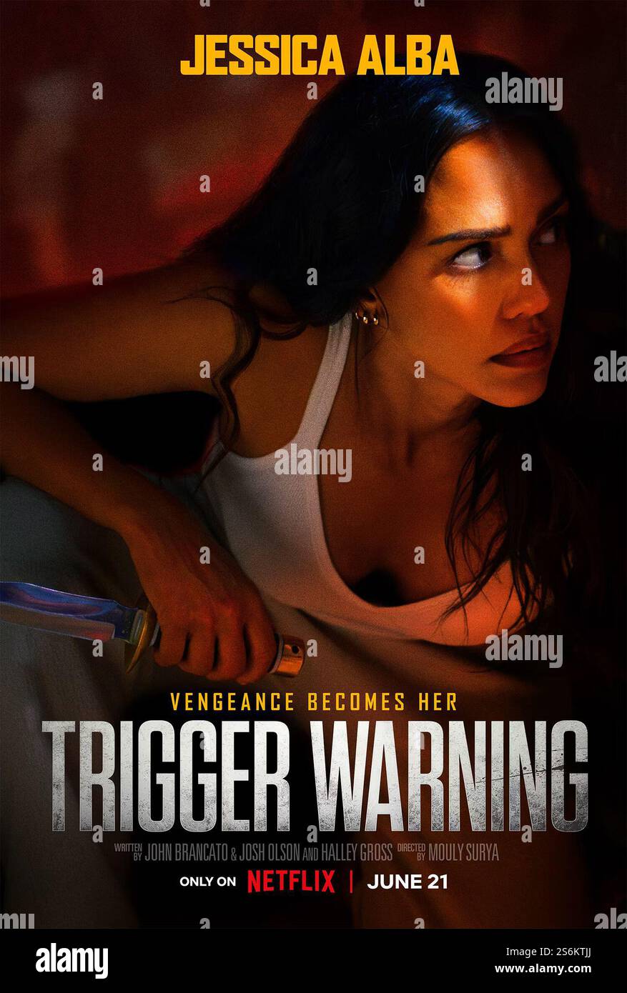 Trigger Warning Jessica Alba poster Stock Photo - Alamy