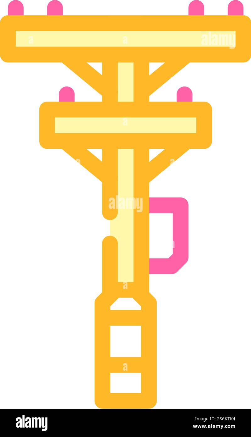 electric poles color icon vector. electric poles sign. isolated symbol ...