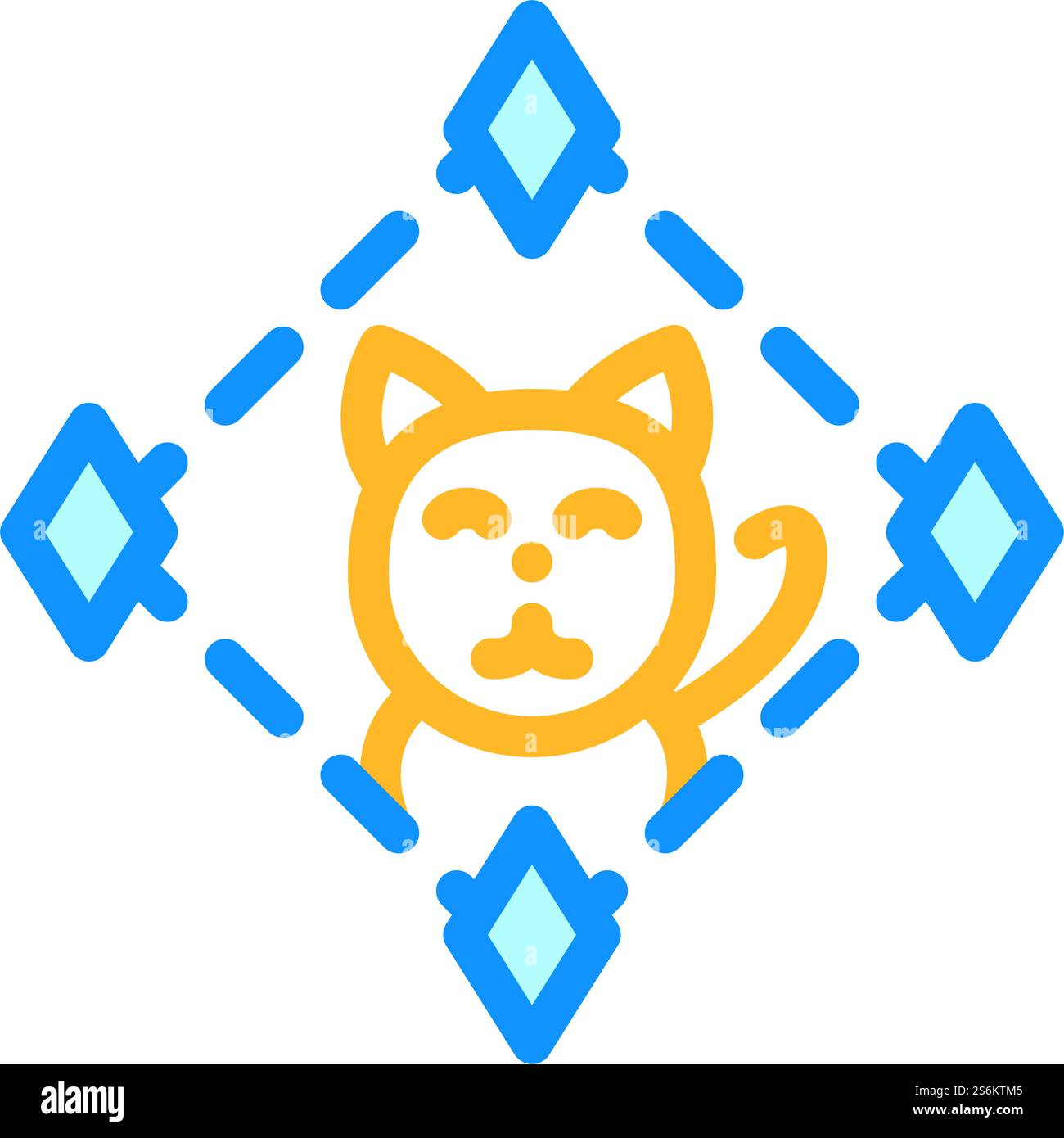 game about digital collectible cats in nft form color icon vector. game ...
