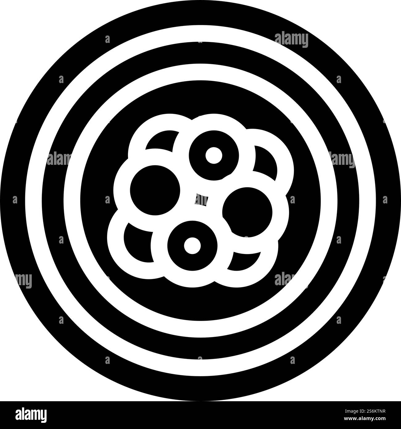 atom electron glyph icon vector. atom electron sign. isolated contour ...