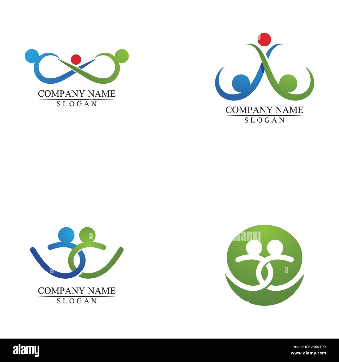 infinity Adoption and community care Logo template Stock Vector Image ...