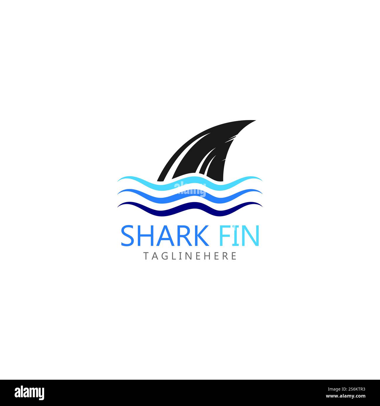 Shark fin logo template vector icon illustration design Stock Vector ...