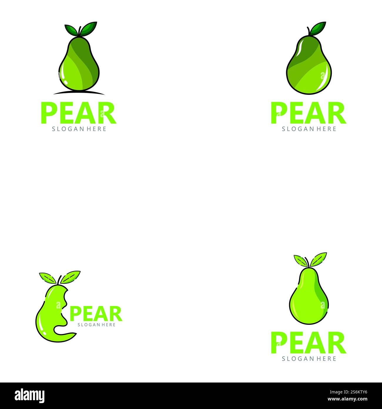 Pear logo images illustration design icon Stock Vector Image & Art - Alamy