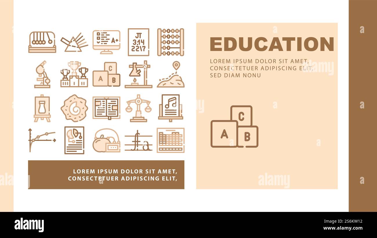 Modular House Trailer Landing Web Page Header Banner Template Vector ...