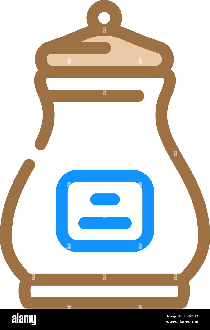burial urn color icon vector. burial urn sign. isolated symbol ...