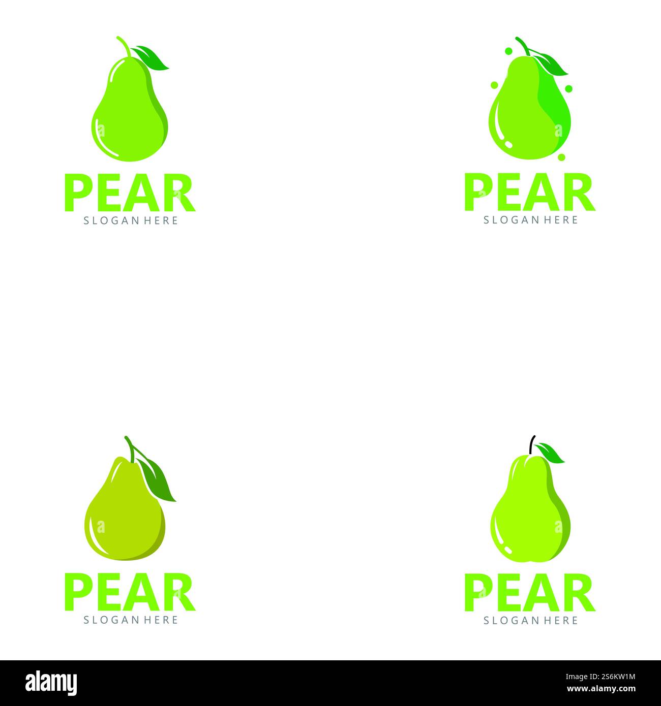 Pear logo images illustration design icon Stock Vector Image & Art - Alamy