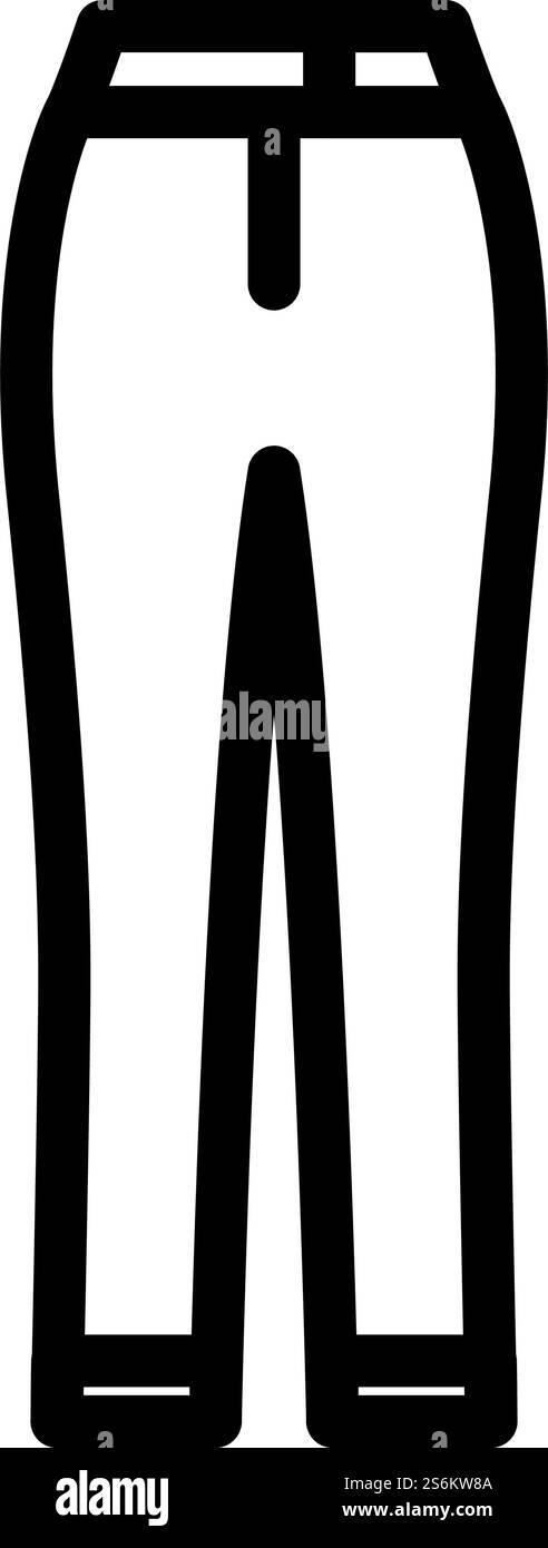 Business Woman Trousers Icon. Bold outline design with editable stroke ...