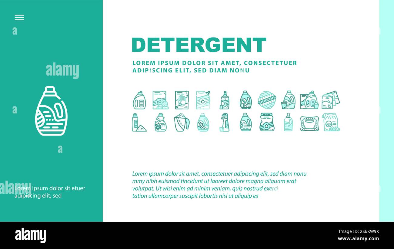 Biotech Technology Landing Web Page Header Banner Template Vector ...