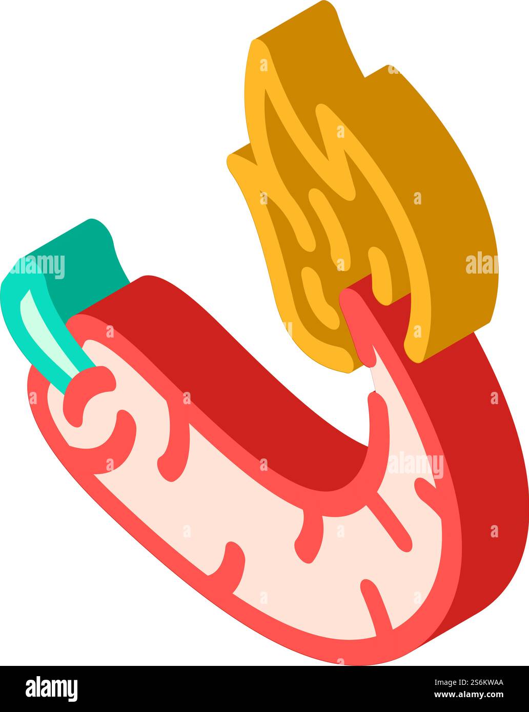 hot peppers isometric icon vector. hot peppers sign. isolated symbol ...