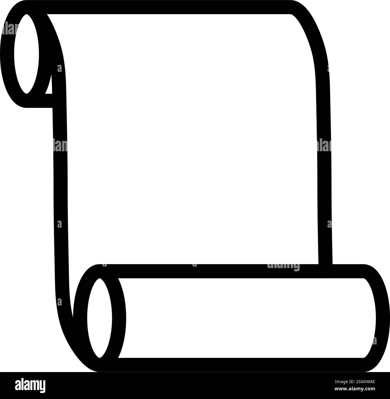 Canvas Scroll Icon. Bold outline design with editable stroke width. Vector Illustration Stock ...