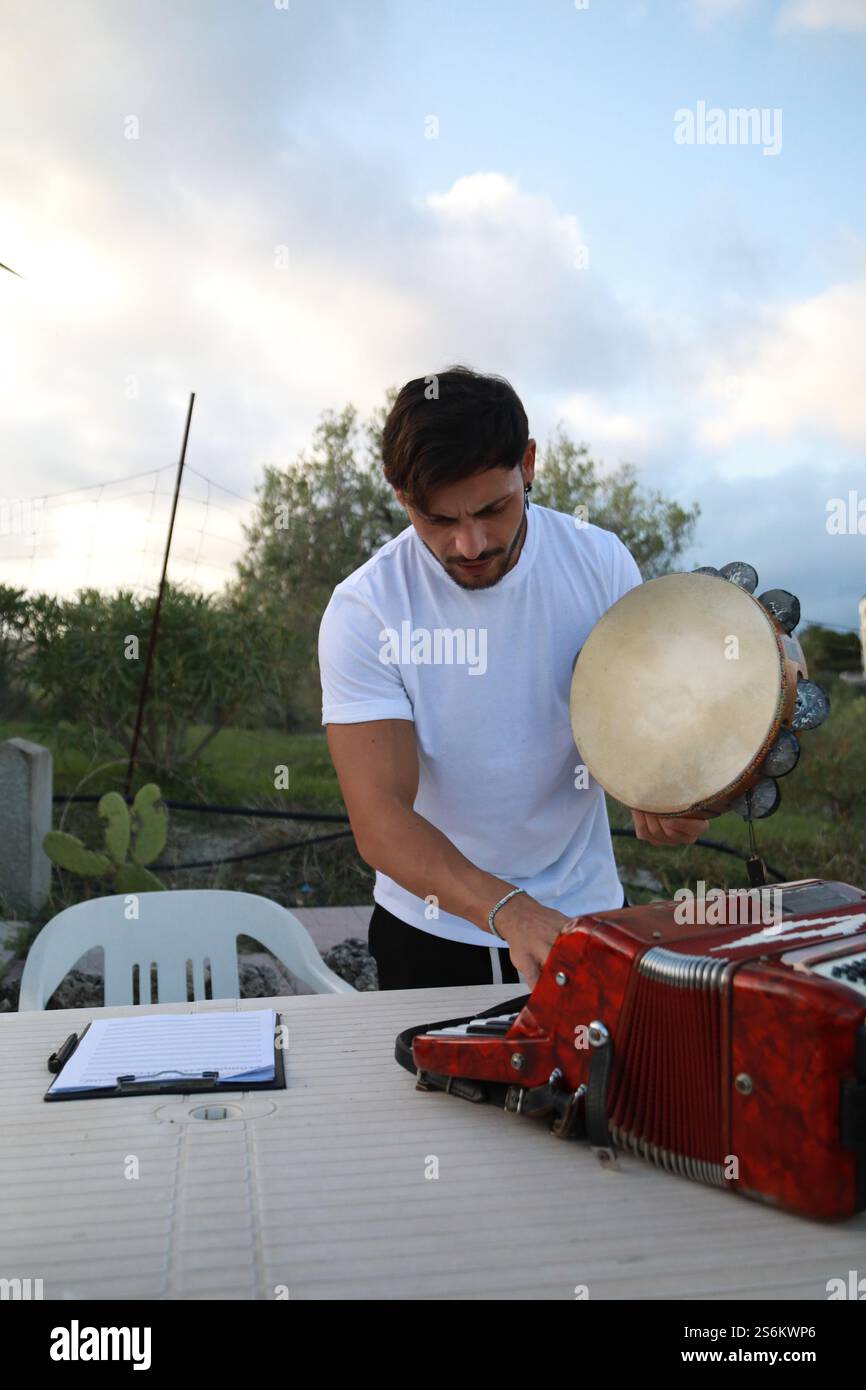 Traditional Accordion Playing Close Up Stock Photo - Alamy