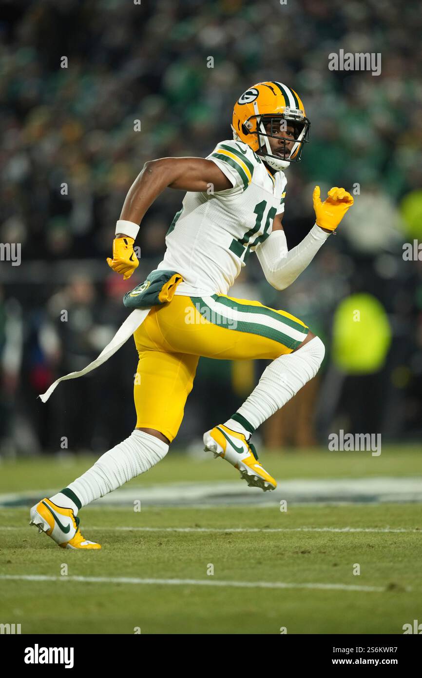 Green Bay Packers' Malik Heath plays during an NFL wild-card playoff ...