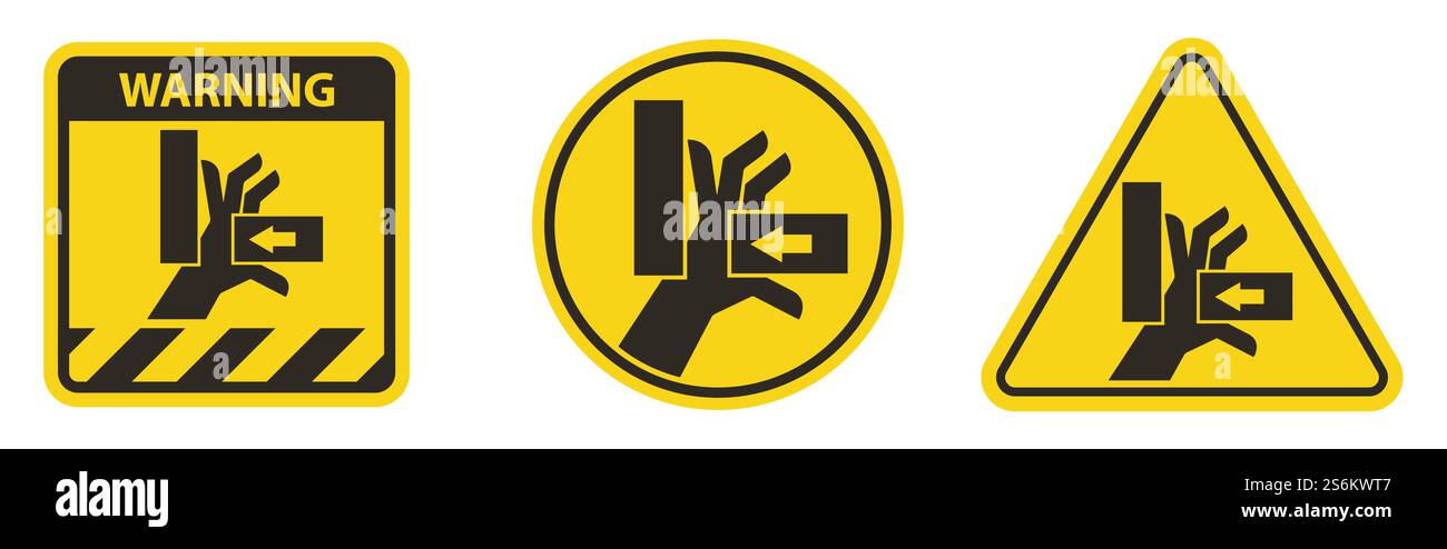 Hand Crush Force From Right Symbol Sign Stock Vector Image & Art - Alamy