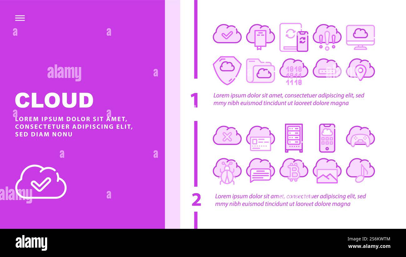 Circus Entertainment Landing Web Page Header Banner Template Vector ...